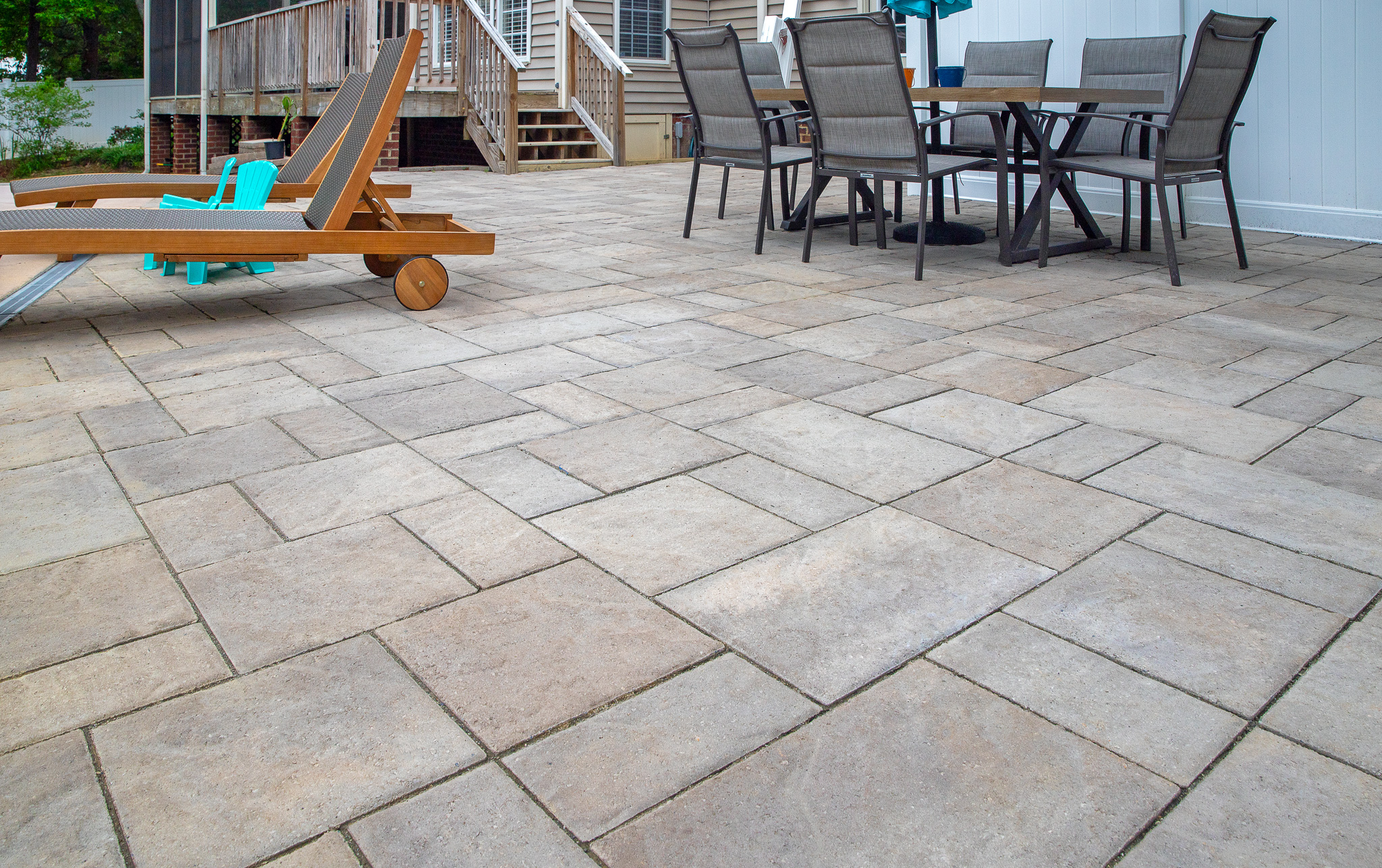 Stunning Hardscape Oasis: Retaining Wall and Pavers Enhance Pool and ...