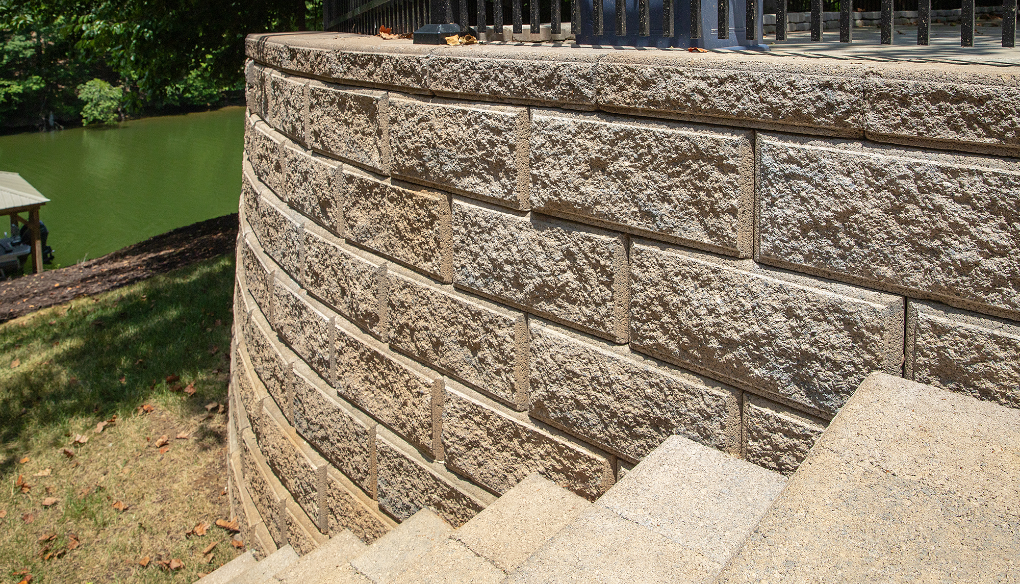 Interlock Retaining Wall Project - Johnson Concrete Products