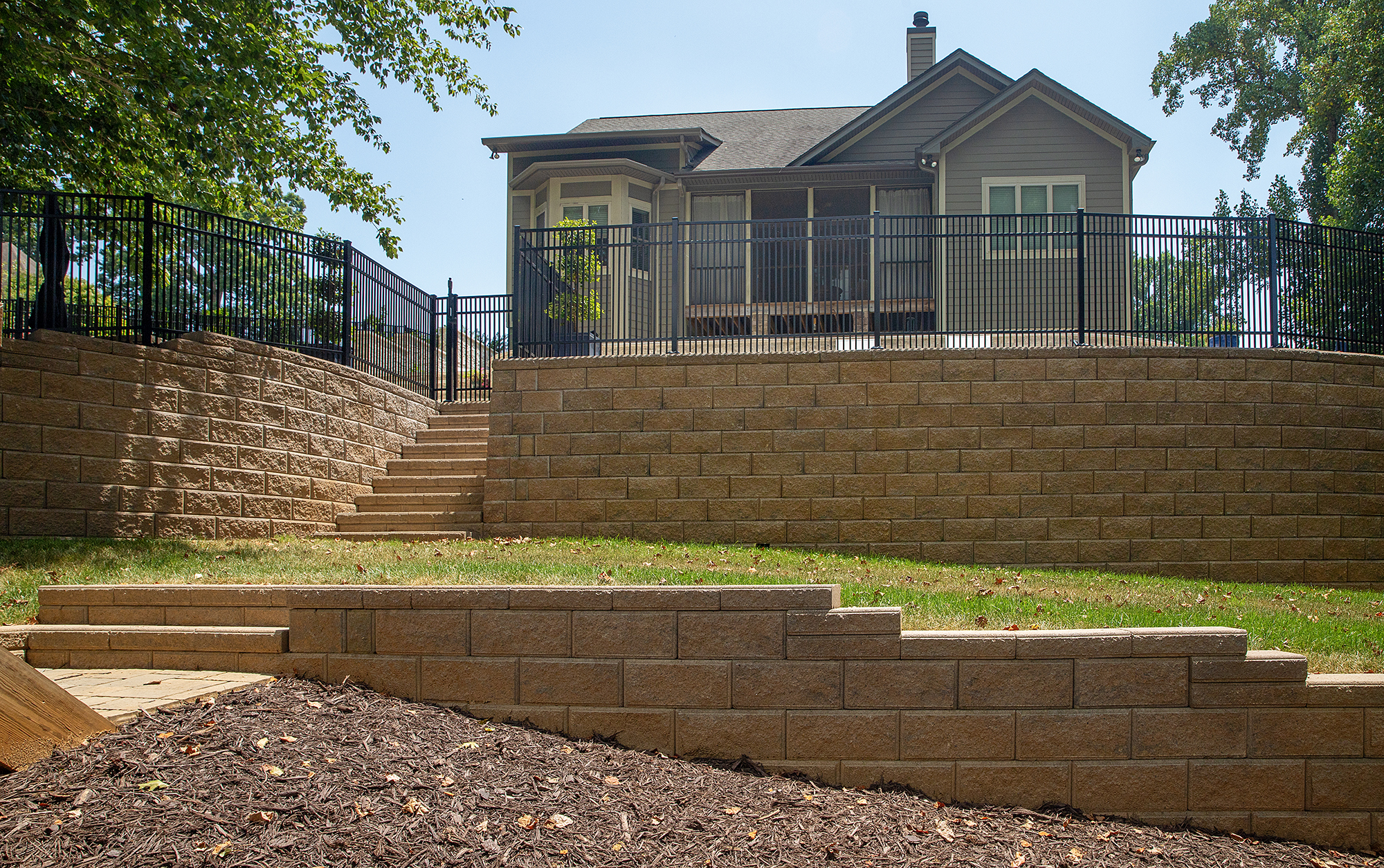 Interlock Retaining Wall Project - Johnson Concrete Products